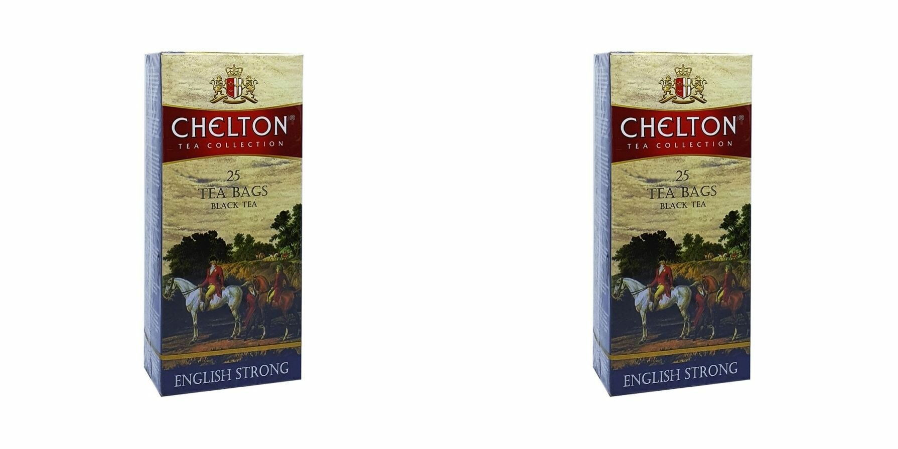 CHELTON Черный чай Английский Крепкий, 25 пакетиков по 1,5 г, 2 уп