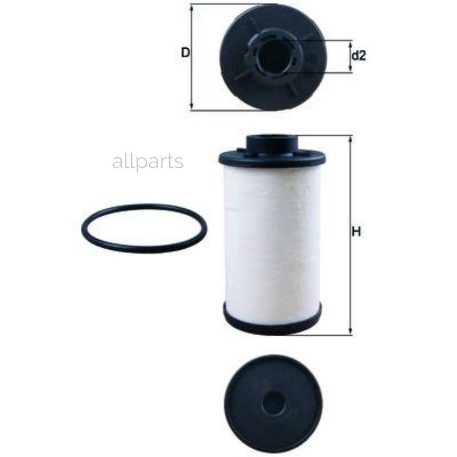 MAHLE HX132D Фильтр АКПП AUDI A3/SKODA OCTAVIA/VW GOLF V/JETTA III [ORG]