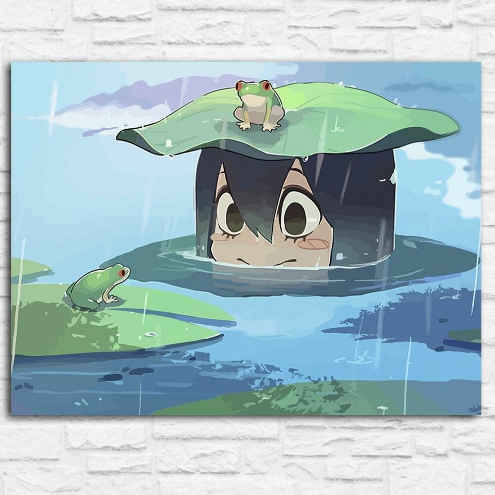 Картина по номерам на холсте аниме Boku no Hero Academia (Моя геройская Академия) - 15225 Г 60x80