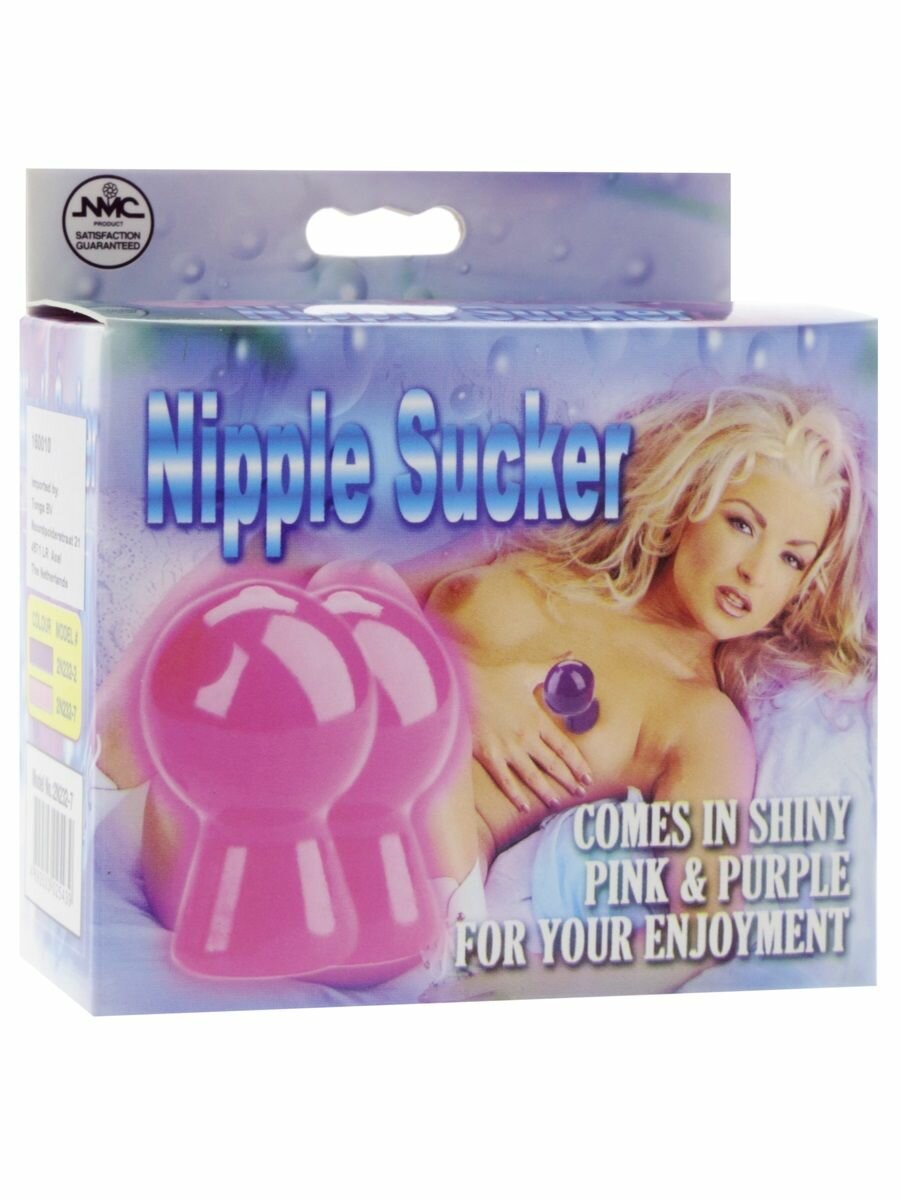 Вакуумные стимуляторы для сосков "NIPPLE SUCKER PAIR IN SHINY PINK" 2шт