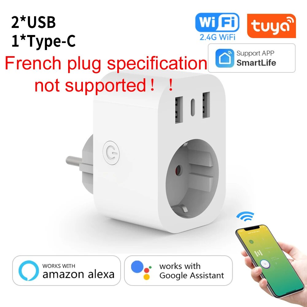 Умная розетка SZKOSTON EU Plug 16A