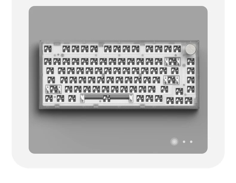 FL·ESPORTS MK750 механическая игровая клавиатура 82 клавиши Single kit, White through