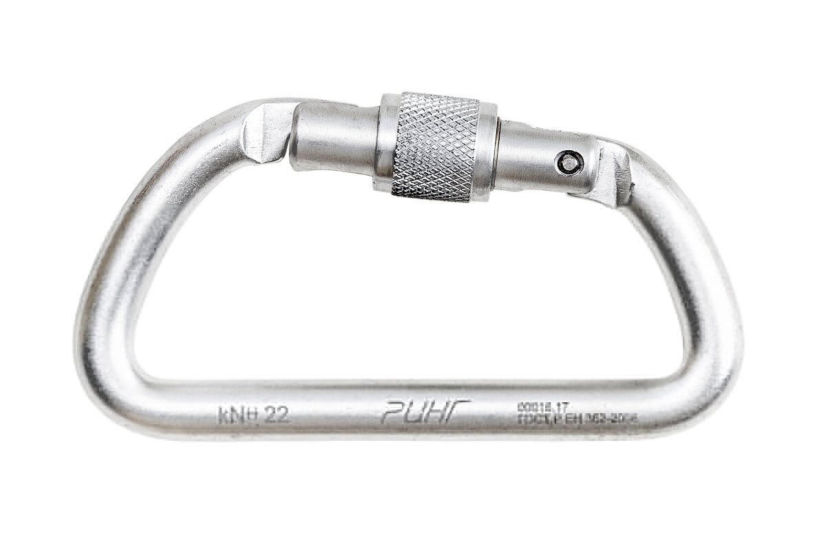 Карабин Ринг дюралевый трапеция 22 кН, карабин для альпинизма и скалолазания дюраль