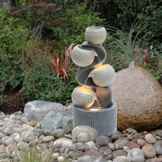 Фонтан с подсветкой Waterfall Пузыри