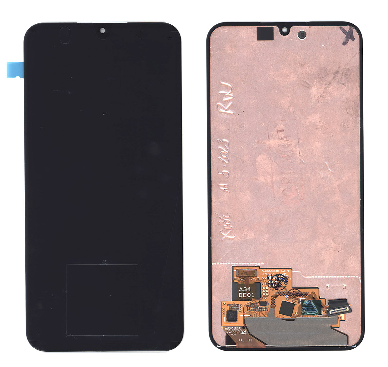 Дисплей (модуль) для телефона Samsung Galaxy A34 5G (A346B), в сборе с тачскрином, черный orig lcd