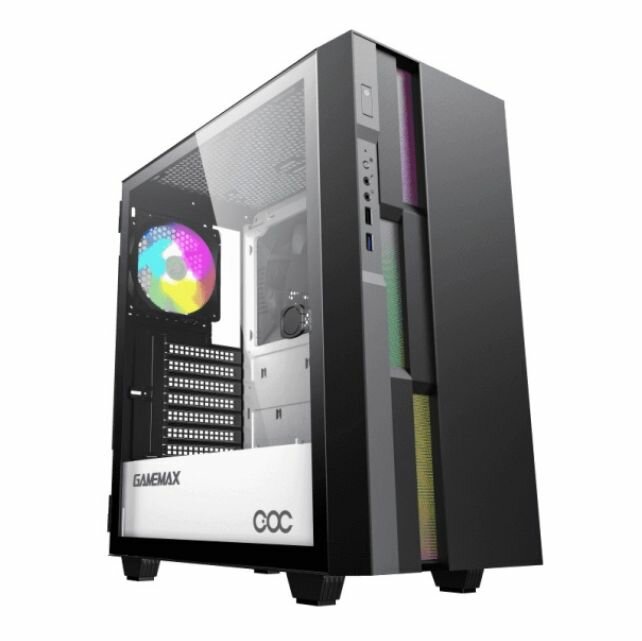 Компьютерный корпус GameMax Brufen C3 BG (BRUFEN C3 BG) черный - Midi Tower, E-ATX, USB 3.2 Gen 1 Type-A