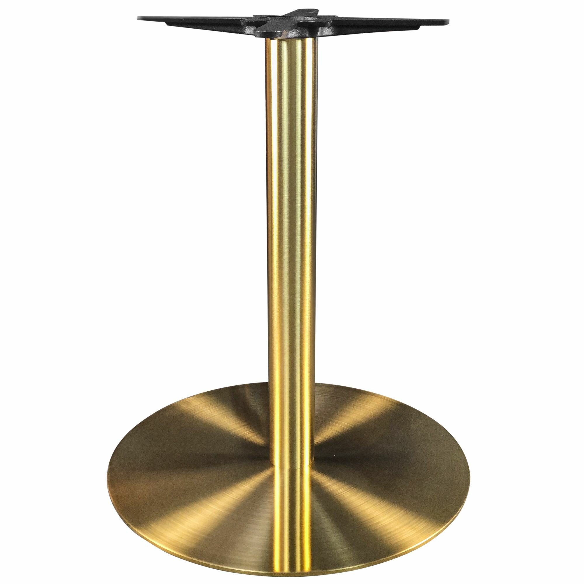 Подстолье 1015EM STOOL MARKET золотой, круглая столешница, круглое основание