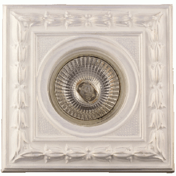 Светильник гипсовый Светкомплект AZT 24 WH (RD-124) 108*108 мм белый