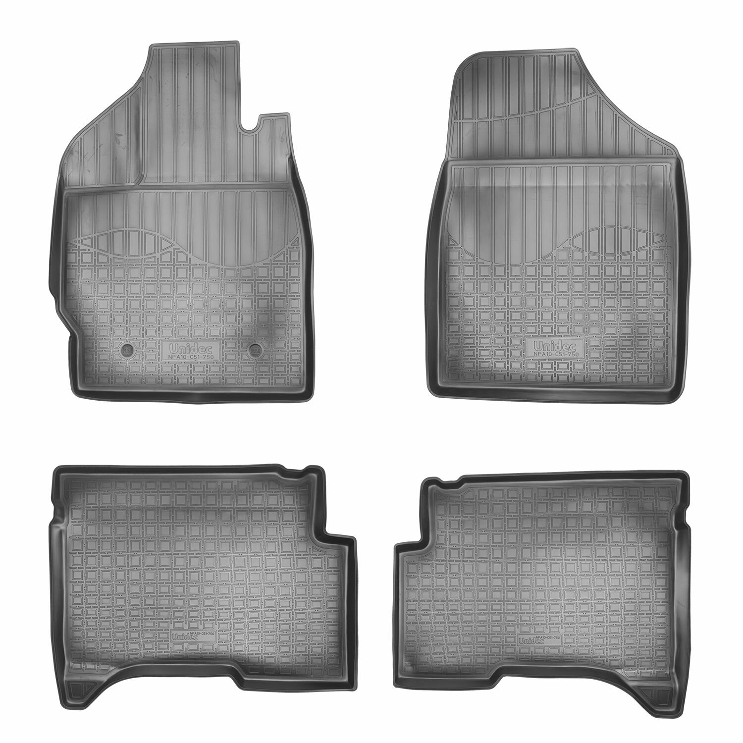 Ковры в салон Norplast/Unidec для Lifan X50 (2015-)Полиуретан, Черный, арт. NPA10-C51-750 (Черный)