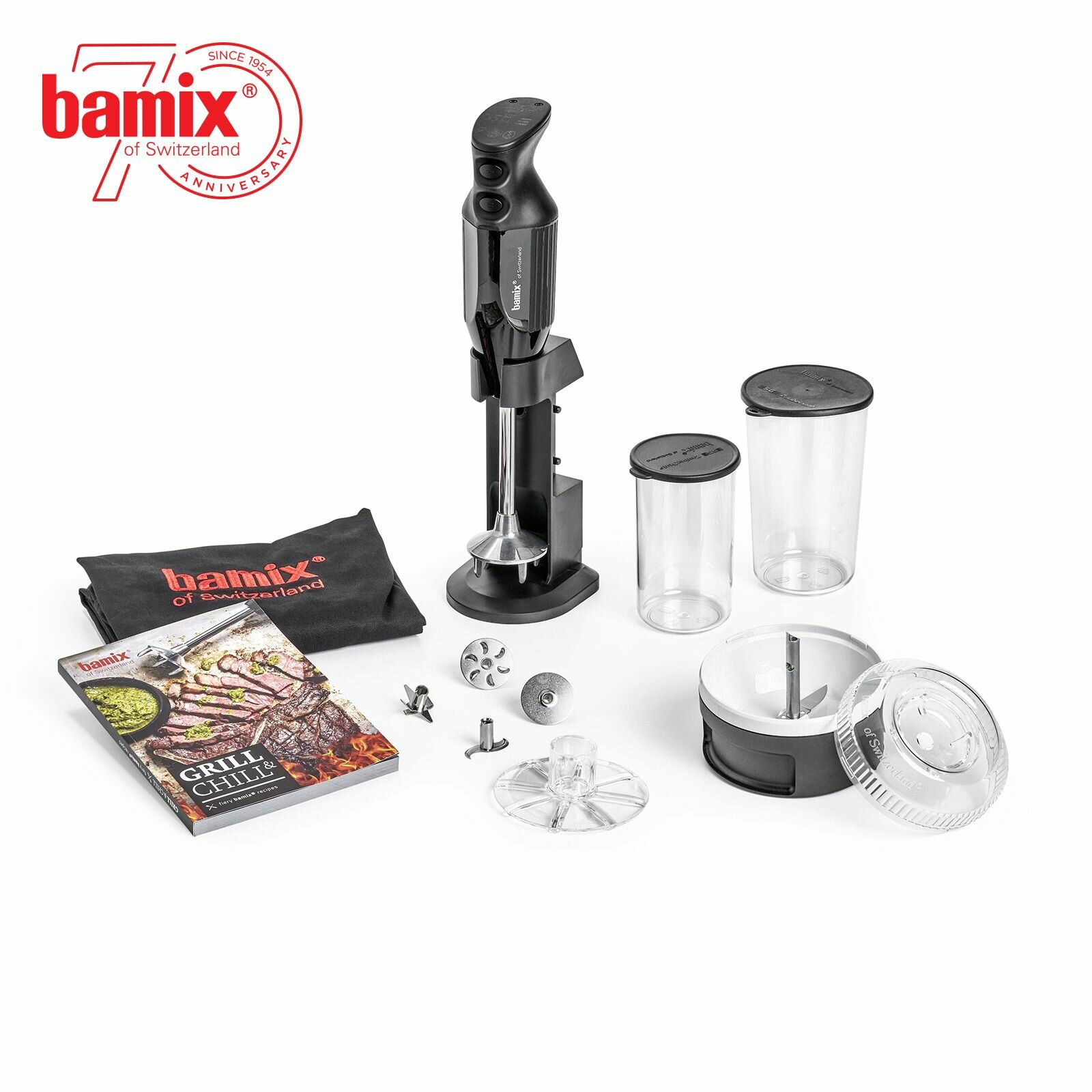 Блендер погружной BAMIX DeLuxe M200 BBQ Black