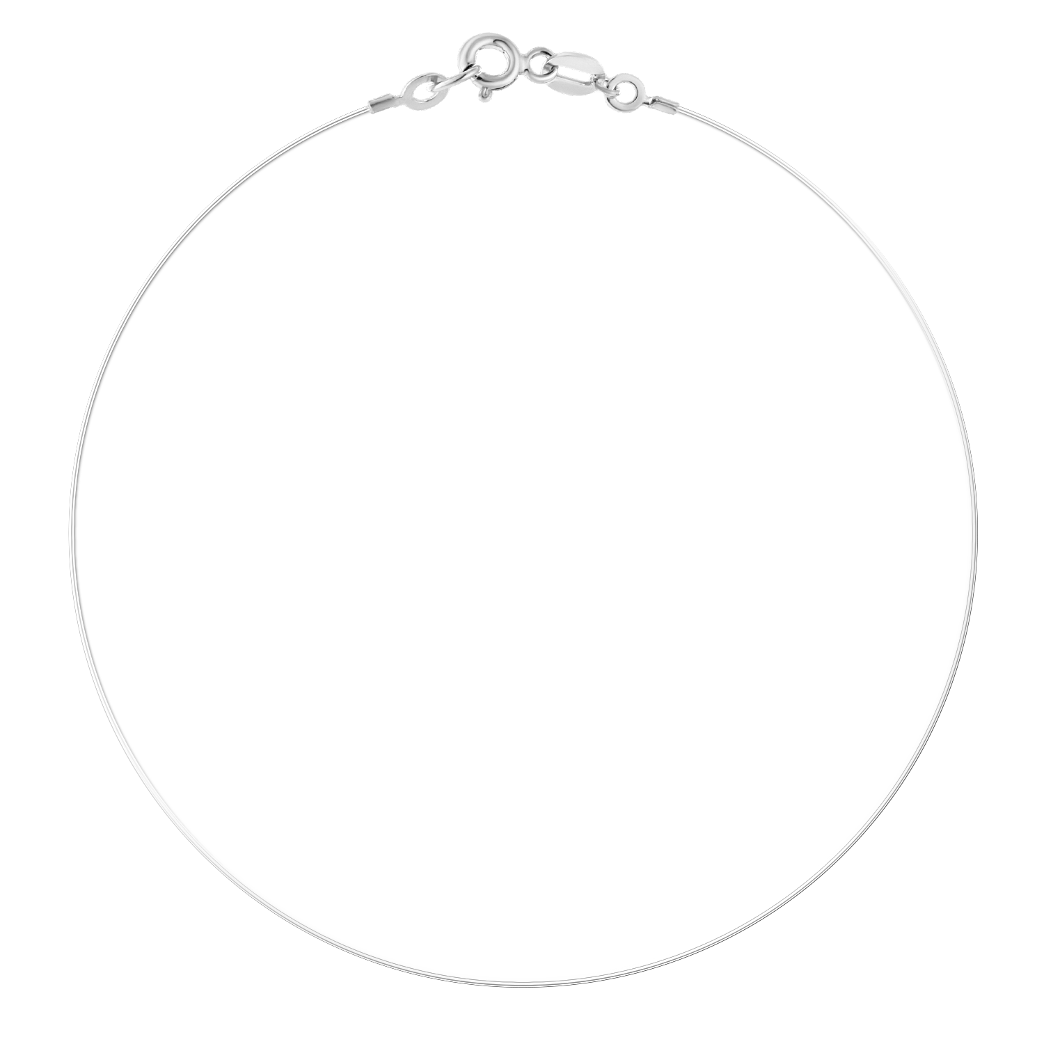 Колье, серебро, 925 проба, родирование