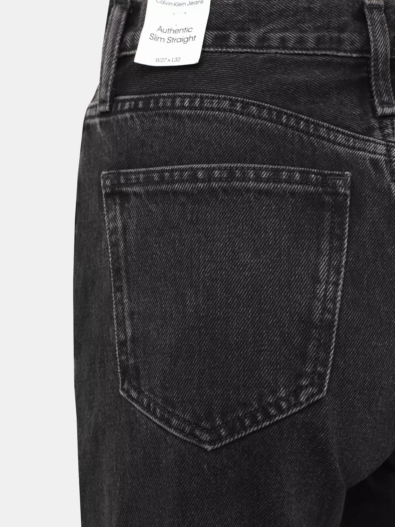 Джинсы зауженные Calvin Klein Jeans, размер 28/32, черный — фото 1