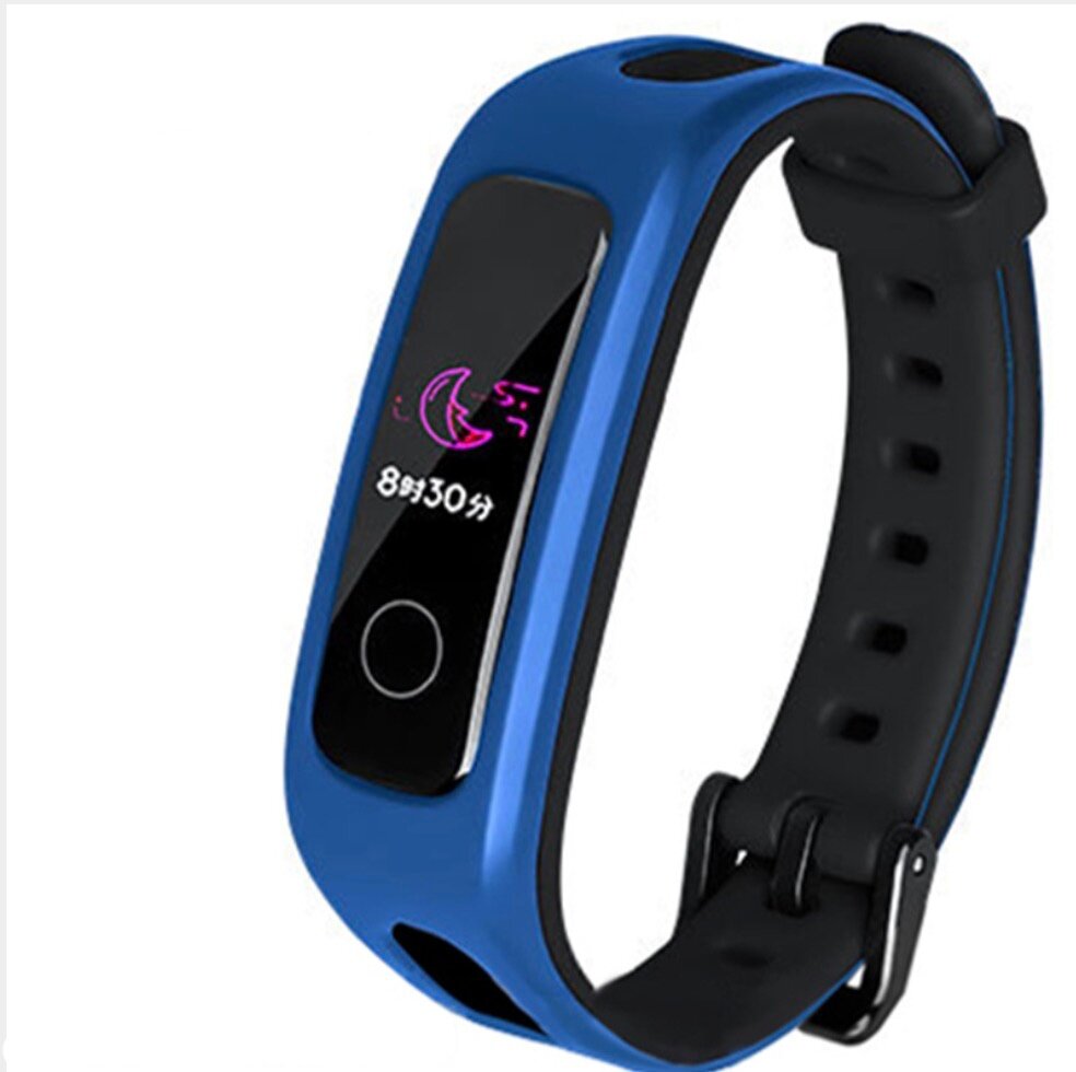 Ремешок MyPads Polimerico, для Honor Band 4, гипоаллергенный силикон, синий