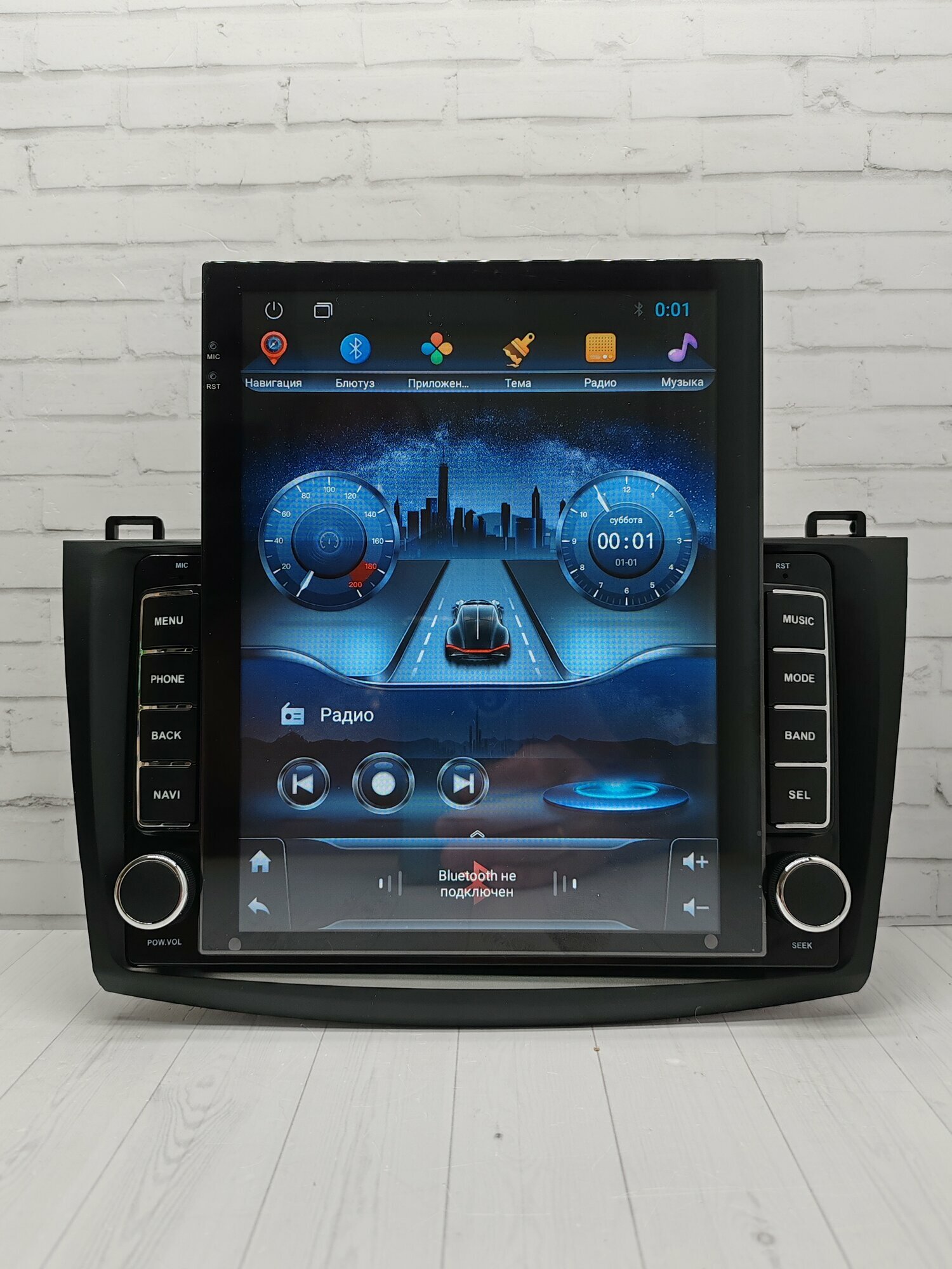 Магнитола андроид Tesla для Mazda 6 GH 2008-2012 г/ 8-ядер по 2,2МГц/4+64гб/Android-Auto/CarPlay