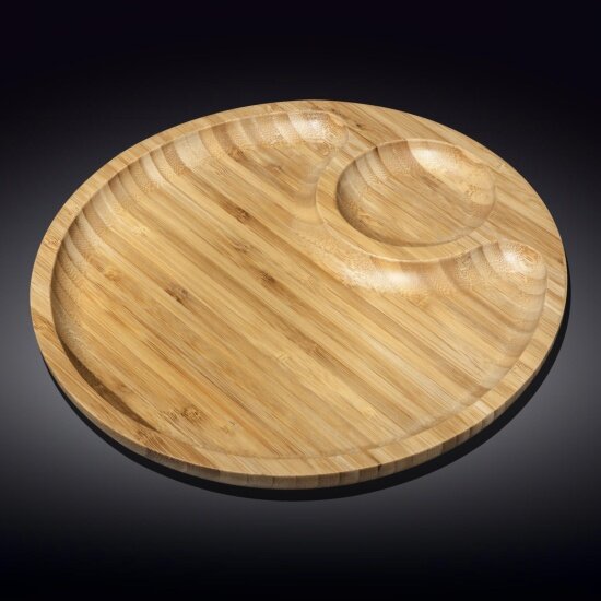 Блюдо Wilmax England 2-х секционное 25,5 см бамбук