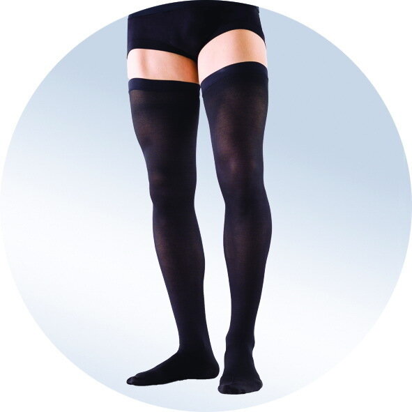 ORTO 4220 Компрессионные чулки для мужчин ORTO 4220, 2 класс (XL / Norm / Черный / Закрытый)
