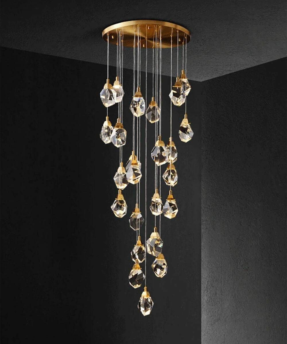 Люстра FTLLI FTLLI2245-18, LED, хрусталь, цвет золотой