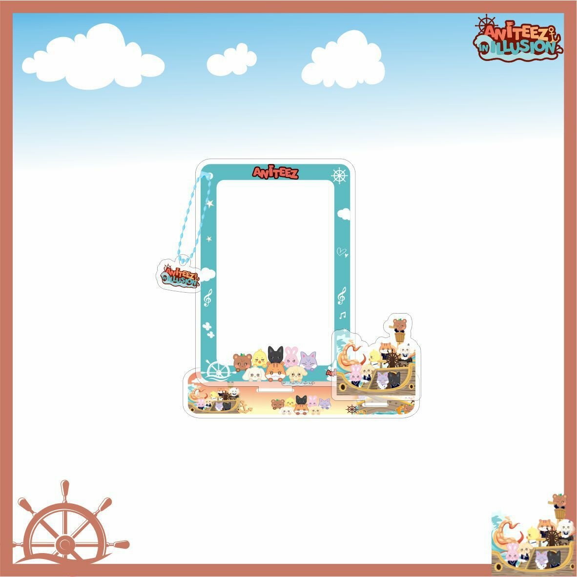 Акриловая фоторамка, стенд для фото, карточки кпоп группы ATEEZ, ANITEEZ