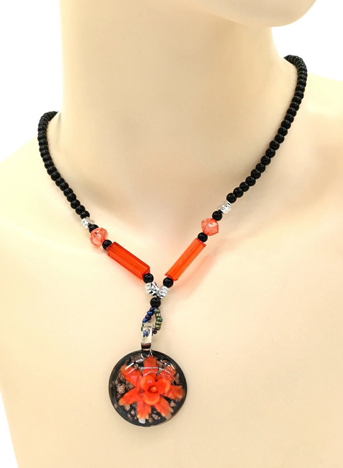 Бусы, муранское стекло