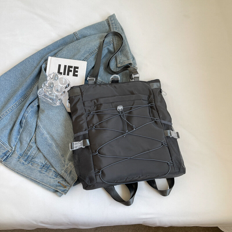 Сумка-тоут Tianyun Wing Color, нейлон, большая емкость, темно-серая