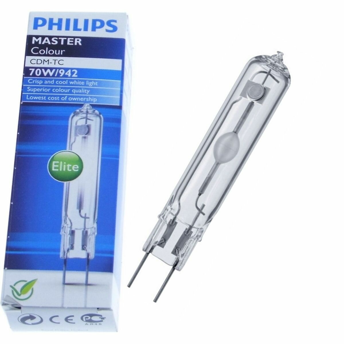 Лампа PHILIPS CDM-TС Elite 70W/942 G8.5 d15 l85 (2 шт.)