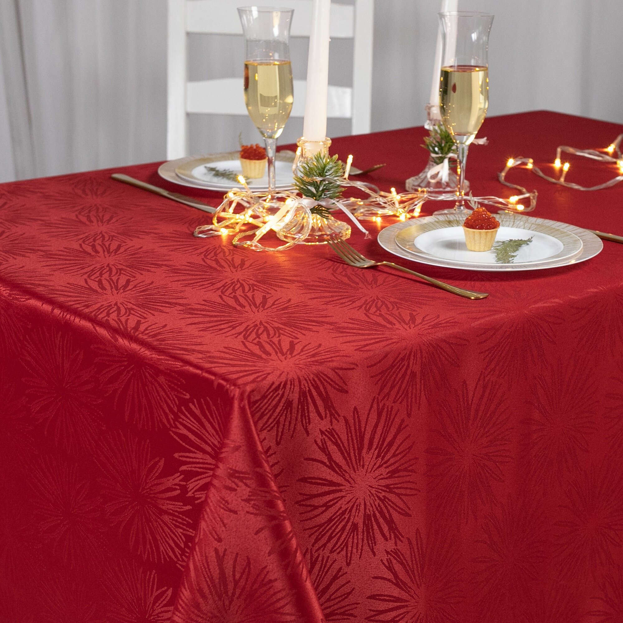 Скатерть 150х250 см тканевая прямоугольная Wellness