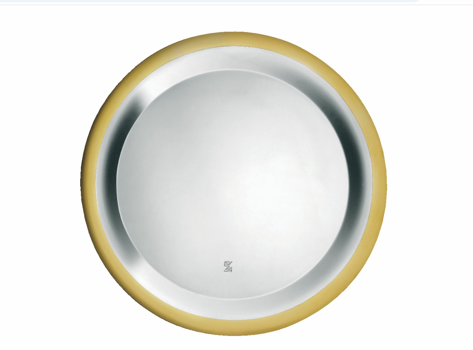 Поднос Zepter La Perle LS‑120‑T‑DG, круглый, нержавеющая сталь, с золотой отделкой, диаметр 50 см