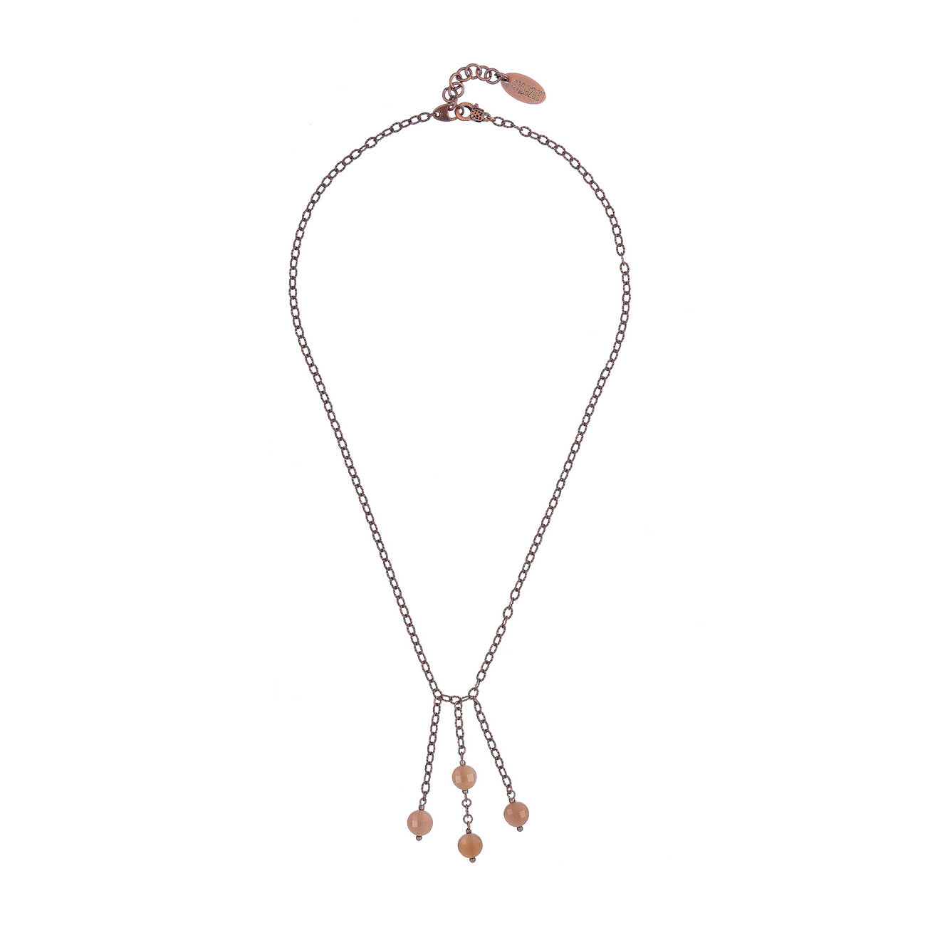 Колье, лунный камень