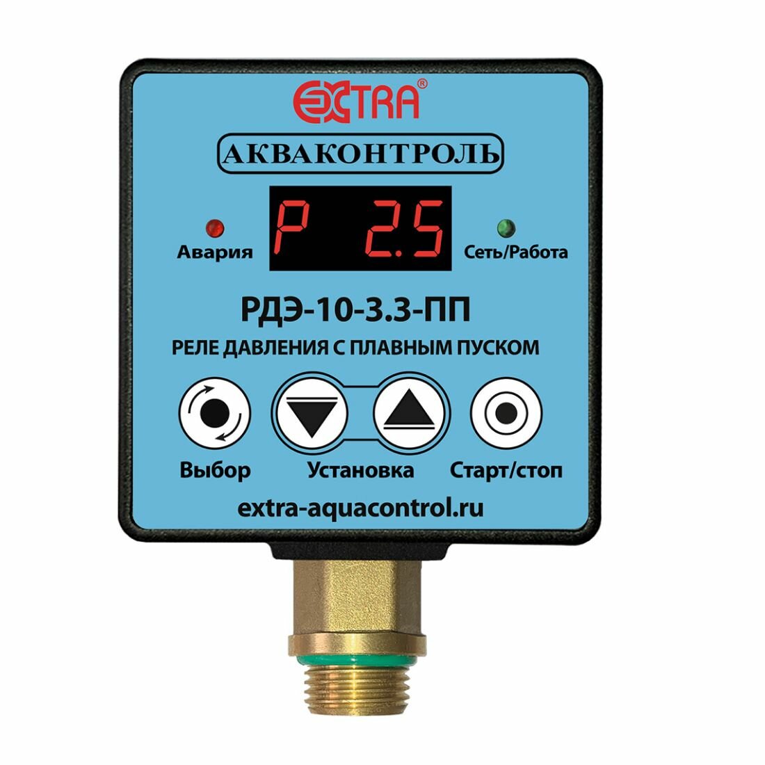 Реле давления воды Extra Акваконтроль РДЭ-10-3,3-ПП с плавным пуском