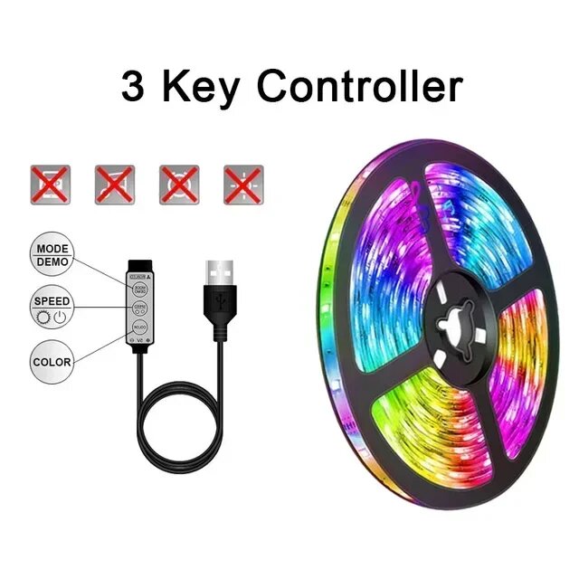 Светодиодные ленты RGB 5 м 10 м 20 м 30 м USB Led Light APP Control Синхронизация музыки Гибкая лента Luces Светодиодная лента для украшения комнаты