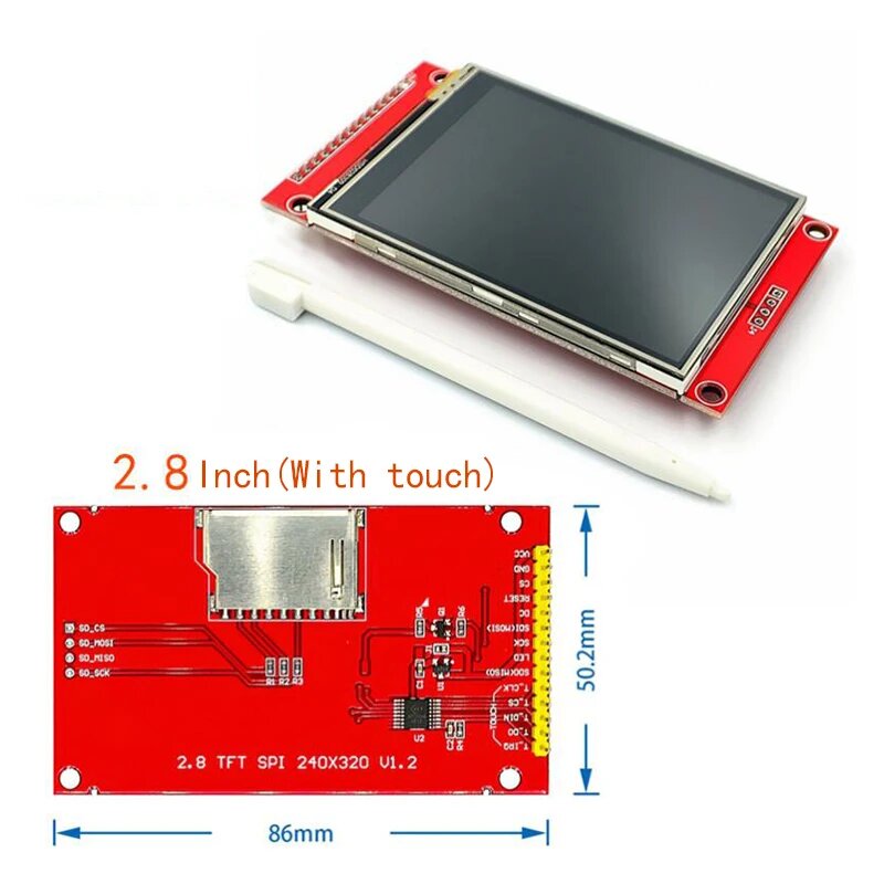 Si Tai&SH 1.8 дюймовый TFT цветной ЖК-дисплей модуль 2.8 Inch with touch