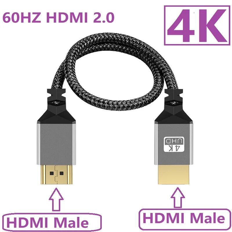 WEFAWAN Micro Mini HDMI кабель 4K 0.3/1/2 м HDMI, 0.3 m