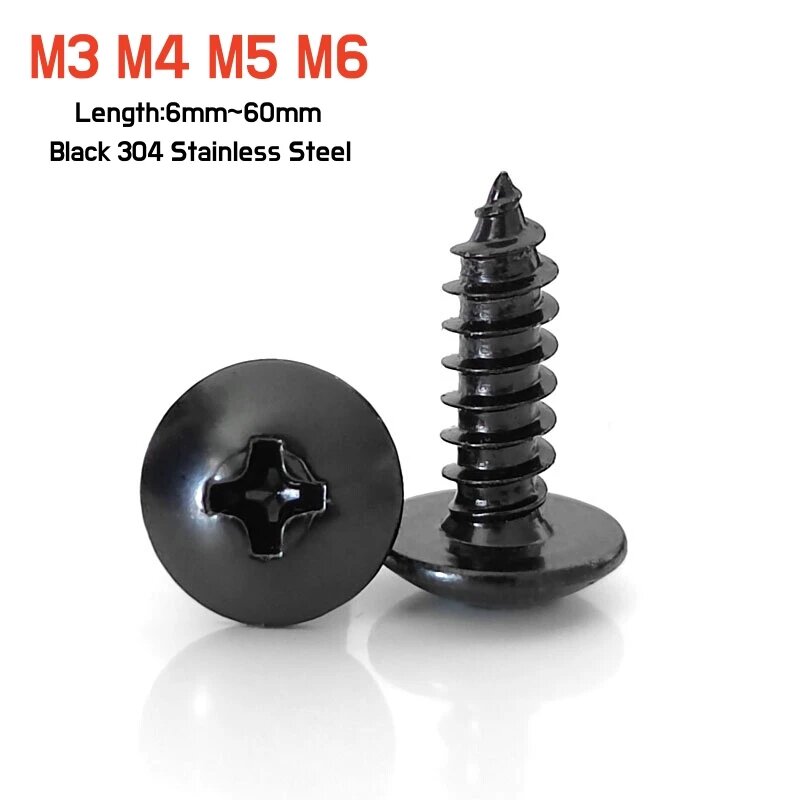 Саморезы нержавеющие M4x12mm, 50шт