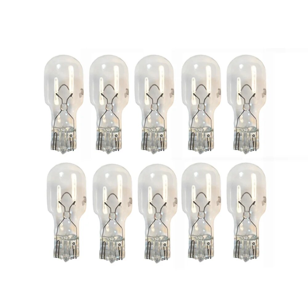 10 шт, прозрачные стеклянные галогенные лампы T15 W16W 12 в 16 Вт белый