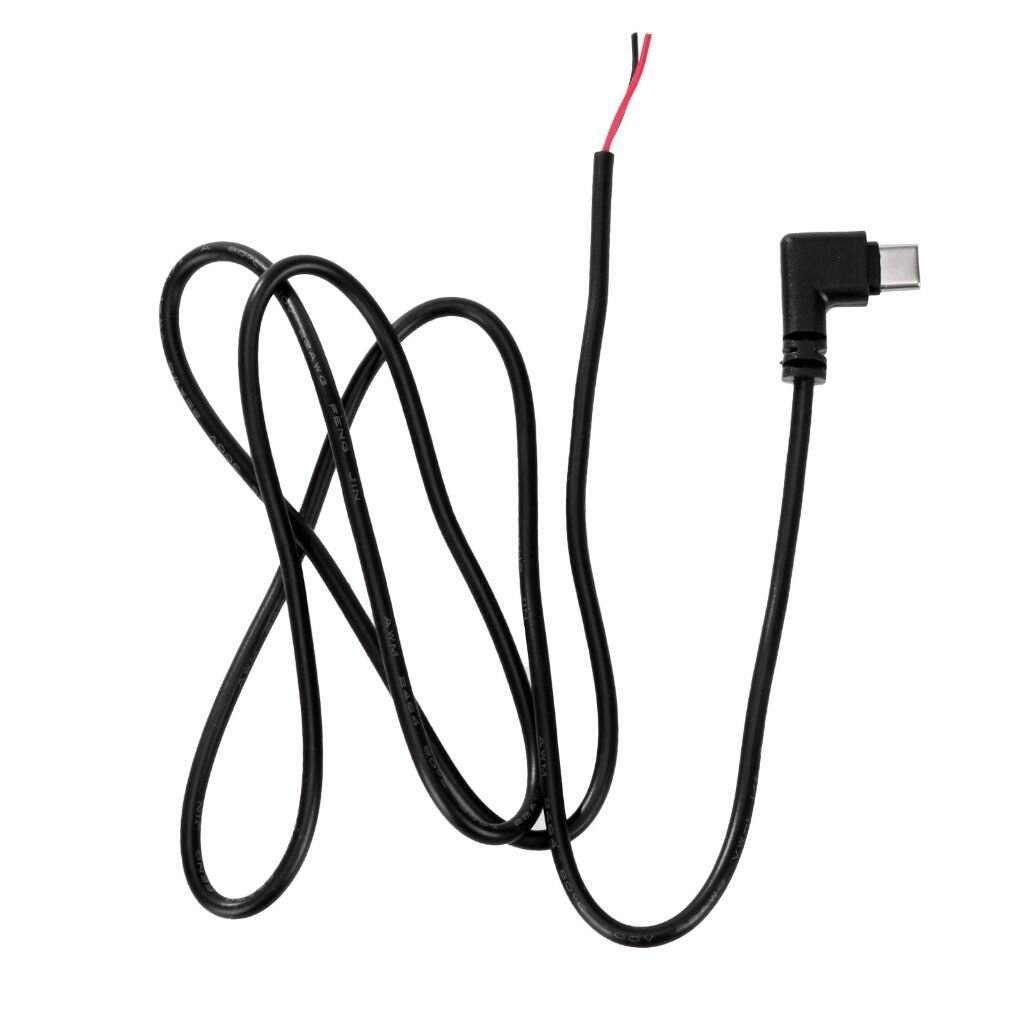 Кабели питания, Кабель питания USB C Pigtail 2Pin с оголенным шнуром, линия 22AWG, поддерживает зарядку 5V 3A