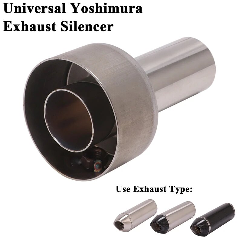 Выхлопная труба для мотоцикла Yoshimura 49 мм, устранение шума, глушитель, глушитель, бритва, съемный глушитель дБ