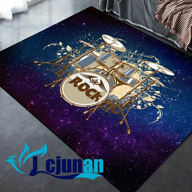 2*1.6m Коврик для барабанной установки, JCJUNAN, противоскользящий, амортизирующий, звукоизоляционный, модный