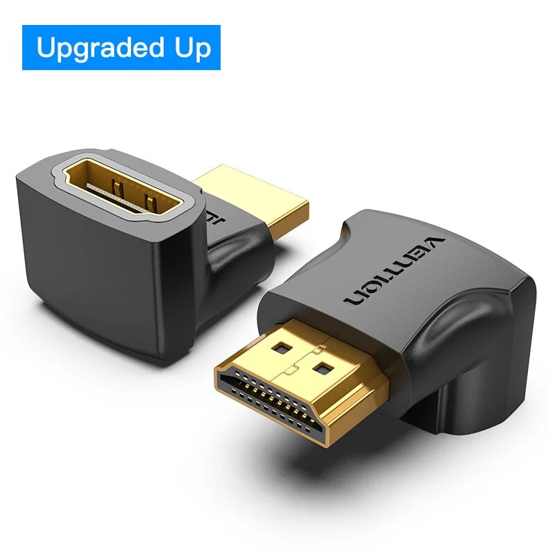 Vention HDMI адаптер угловой 90/270 градусов 4K Upgraded Up, 2 Pieces