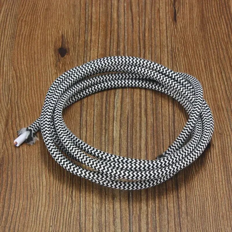 Винтажный тканевый провод 2 метра A, 2 м