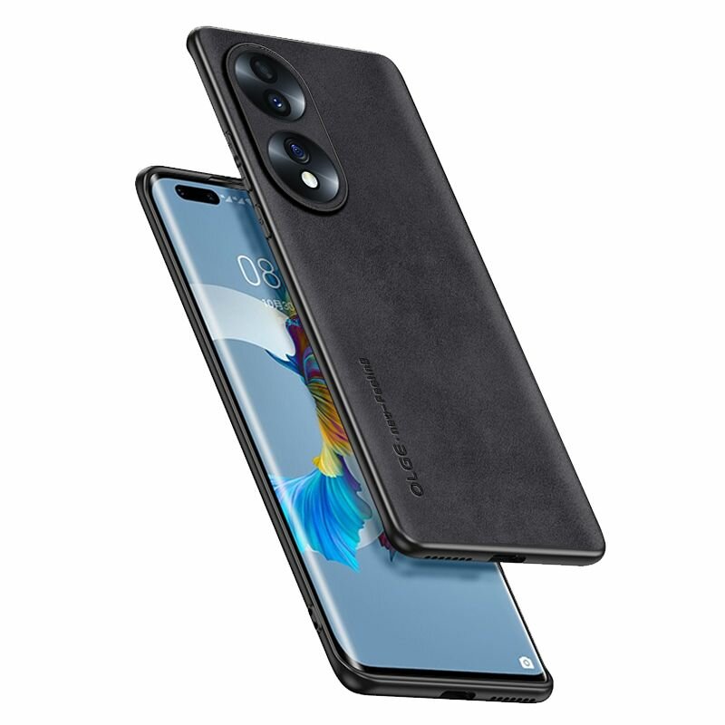 Роскошный кожаный чехол для смартфона Honor 70(на Хонор 70) защитный чехол