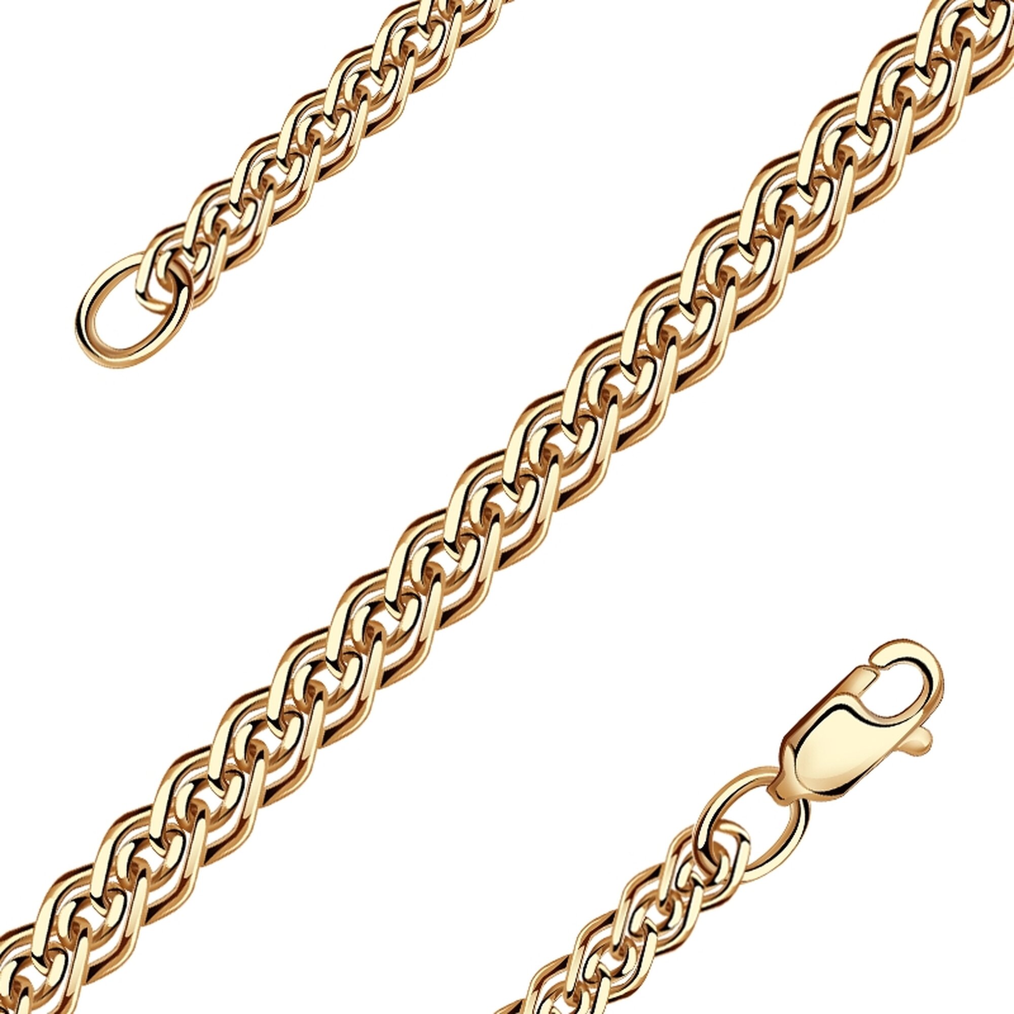 Цепь красное золото, 585 проба
