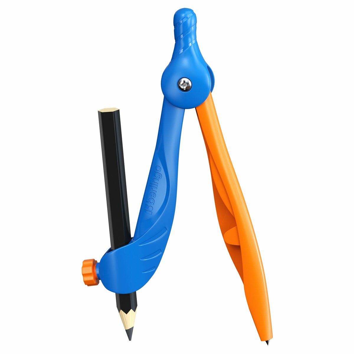 Готовальня 2 предмета Berlingo Supertwist, циркуль 120мм + карандаш, пластиковый футляр (DS_10202)