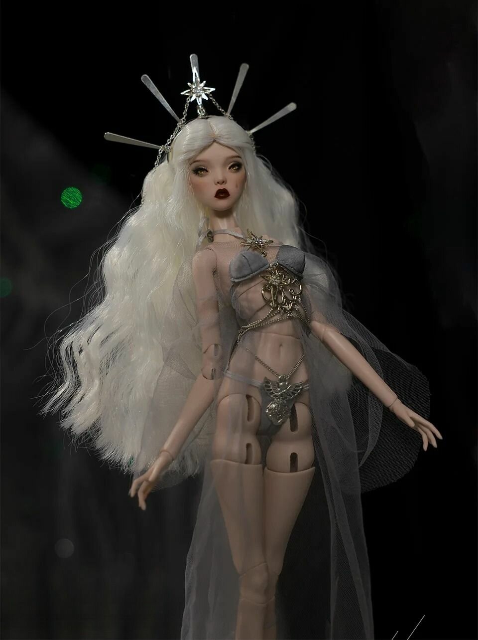 Интерактивная кукла BwithUSky Phyllis, 1/4 обнаженная кукла с нормальной кожей, без макияжа, без аксессуаров