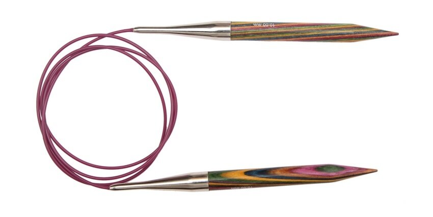 Спицы для вязания KnitPro "Symfonie", деревянные круговые, 100 см, 10 мм