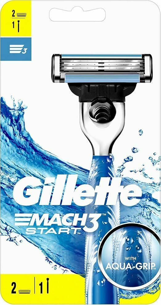 Станок для бритья GILLETTE MACH-3 Start с 2 кассетами