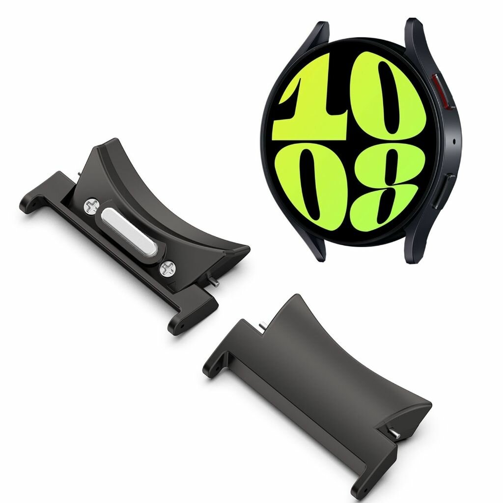 2 шт, разъем для ремешка для часов 6/6 5/5 pro 22/20 мм, сменный адаптер для ремешка из нержавеющей стали, аксессуар для умных часов