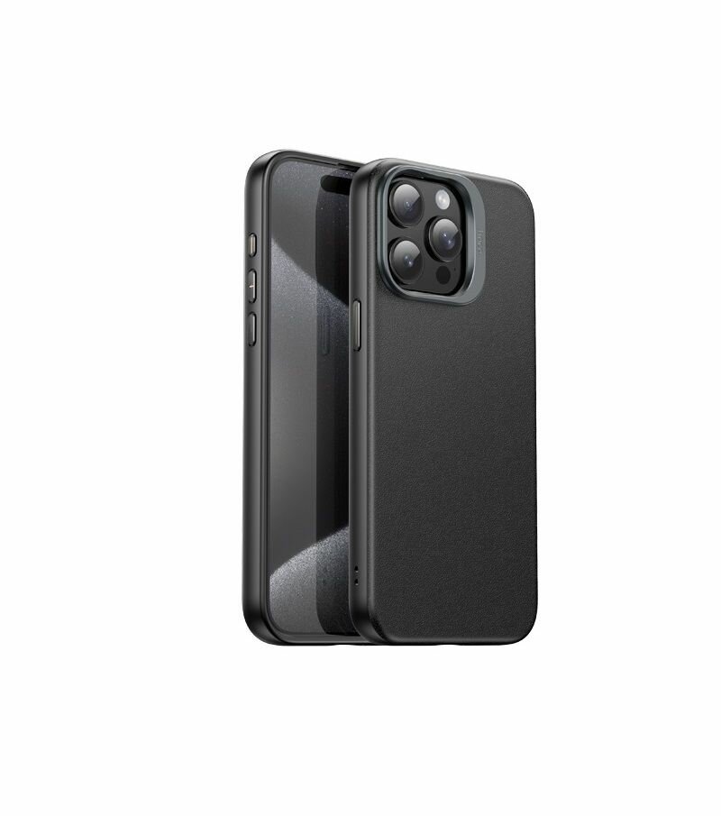 Чехол накладка HOCO LEATHER Magnetic Case AS8 для iPhone 15 Pro Max черный