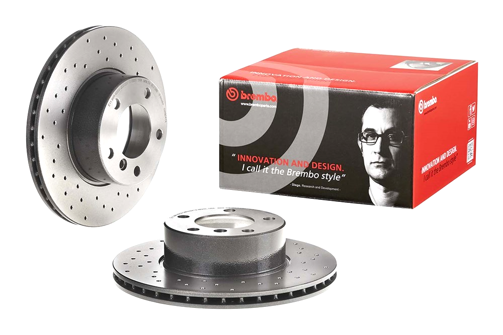 BREMBO 09.6924.1X (0969241X / 34111163013 / 34111163081) диск тормозной передний