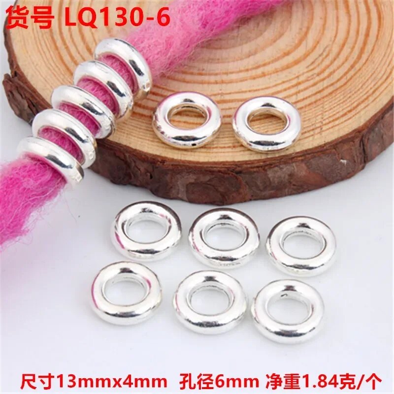 Африканские плетеные Кольца для волос, винтажные спиральные косички, инструменты для укладки волос, аксессуары, серебряные и золотые бусины для косичек, дредов