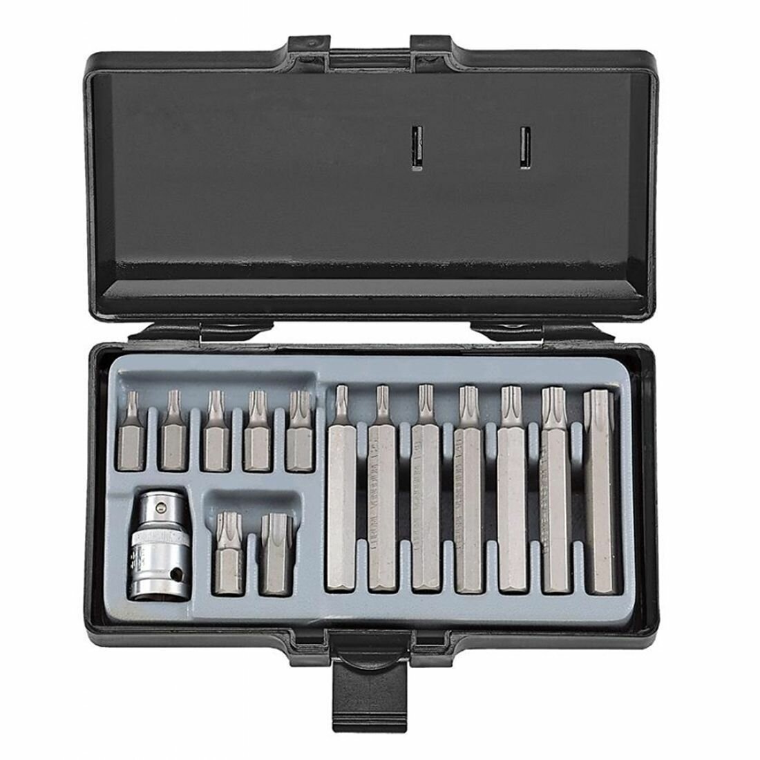 Набор вставок торкс Т20-Т55 1/2" 15пр в кейсе Force 4156